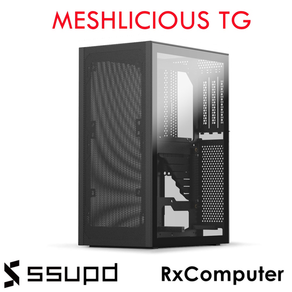 SSUPD MESHLICIOUS MINI ITX TEMPERED GLASS CASE ( BLACK ) | Shopee Malaysia