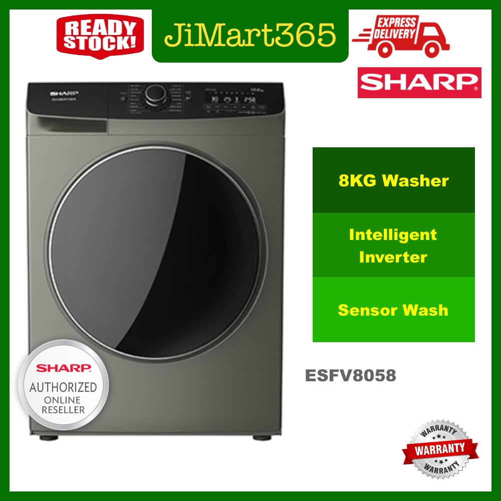 Sharp Front Loading Inverter Washing Machine ESFV8058 | Shopee Malaysia