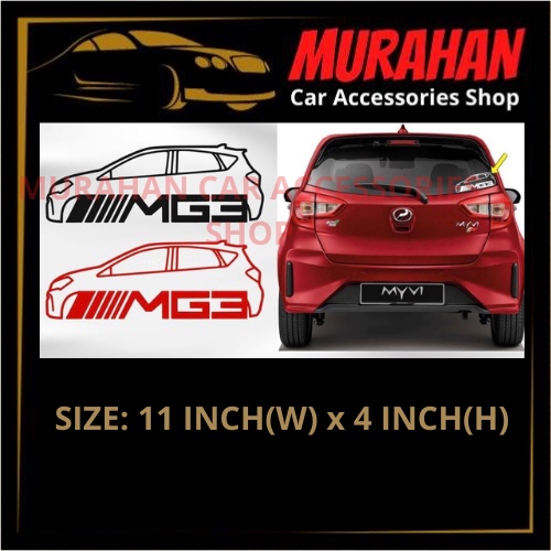 MYVI MG3 CAR LOGO NEW DESIGN CAR STICKER KERETA STICKERS PERODUA MYVI ...
