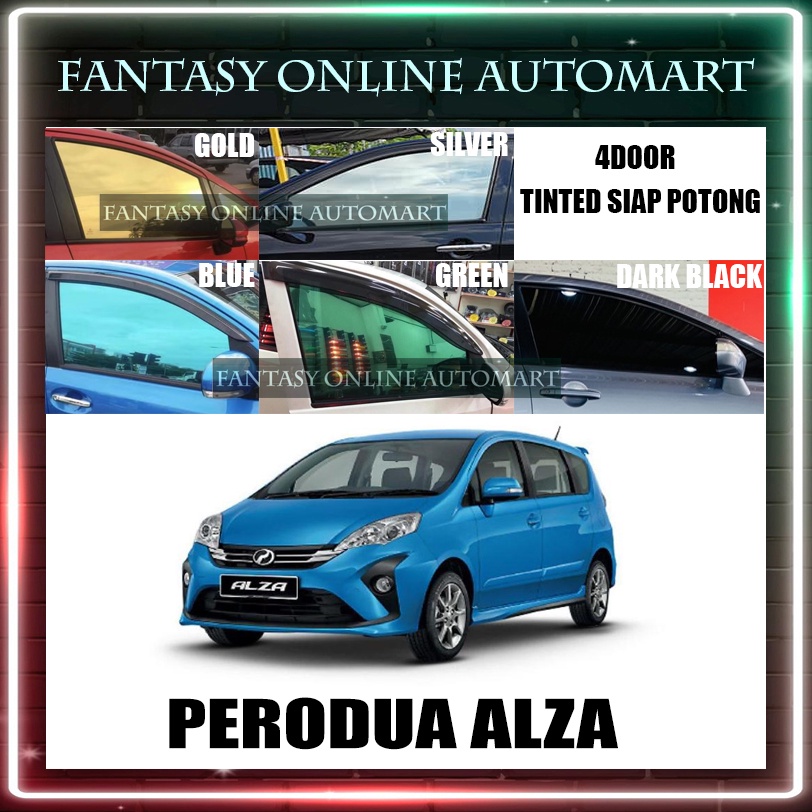 Perodua Alza 2010-2020 2Ply UV99% Tinted Kereta/Car Window Tinted 4Door ...