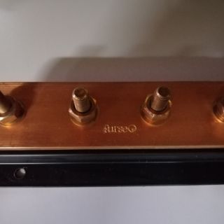 Furse LK245-6 50x6mm Copper Earth Bar with M10 Screws 6 Way (ABB ...
