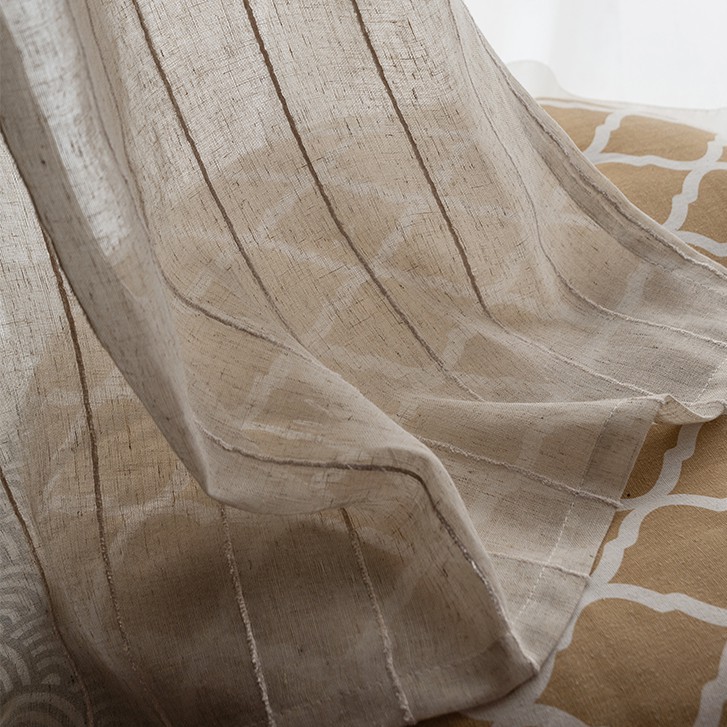 Langsir Cotton Jarang Modern Cotton Linen Sheer Curtain Living Room Bed ...