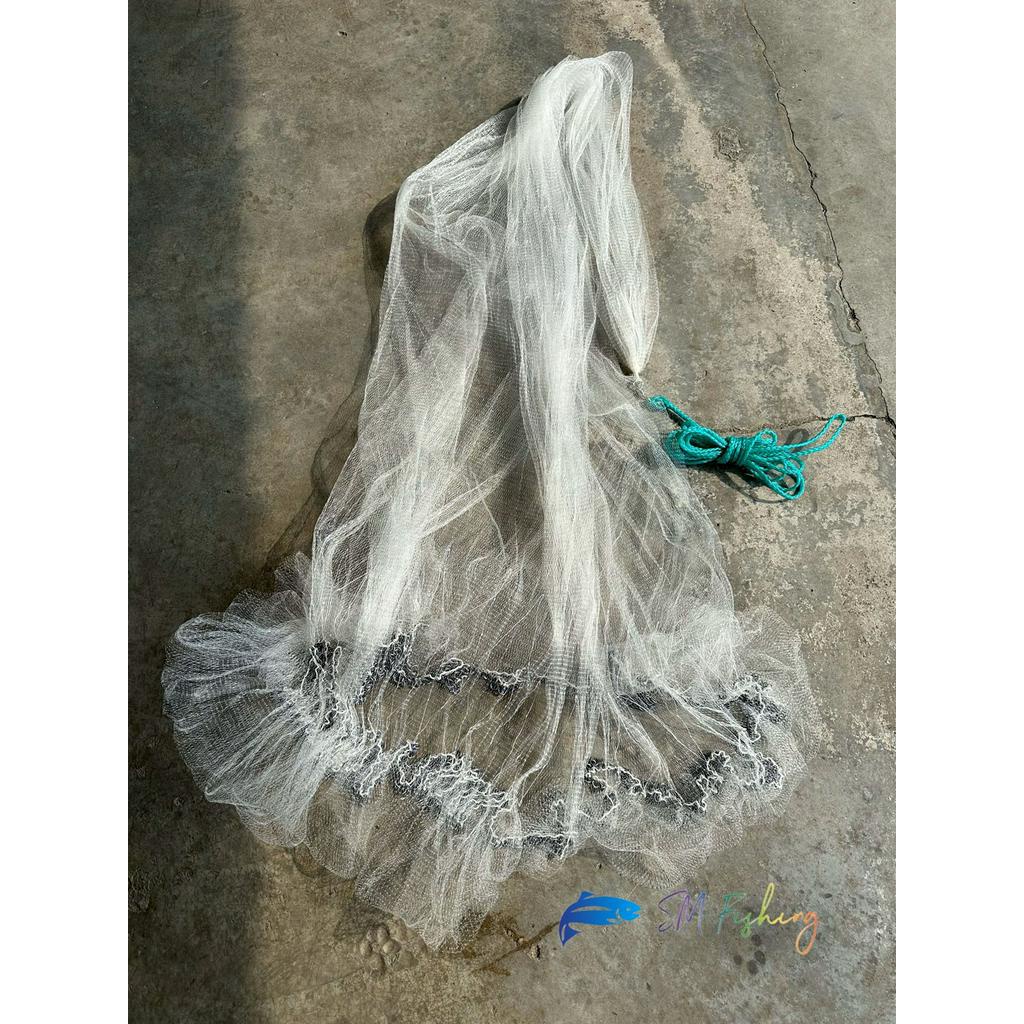 Jala Tangsi Udang / Ikan Batu Timah / Casting Net 0.25mm 1/2" [Ready ...
