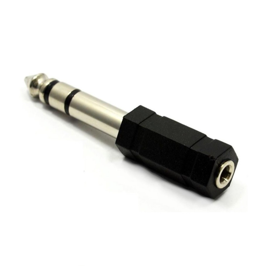 Stereo Audio Jack 6.35mm Male To 3.5mm Female Mic Microphone Converter ...