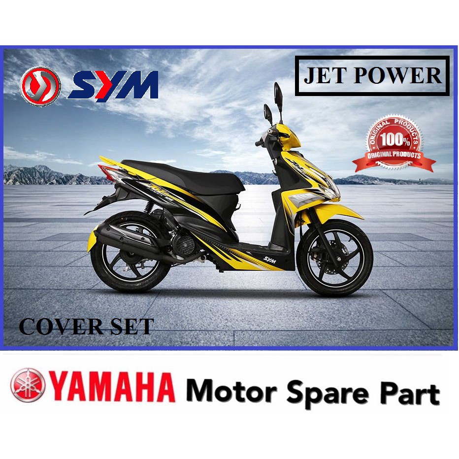 SYM JET POWER 125 COVER SET 0 64000-KAY-0000 COVERSET BODY COVER ...