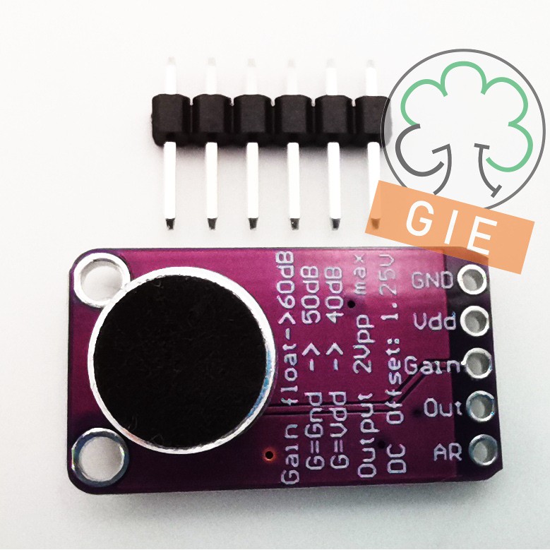 Electret Microphone Amplifier - MAX9814 with Auto Gain Control | Shopee ...