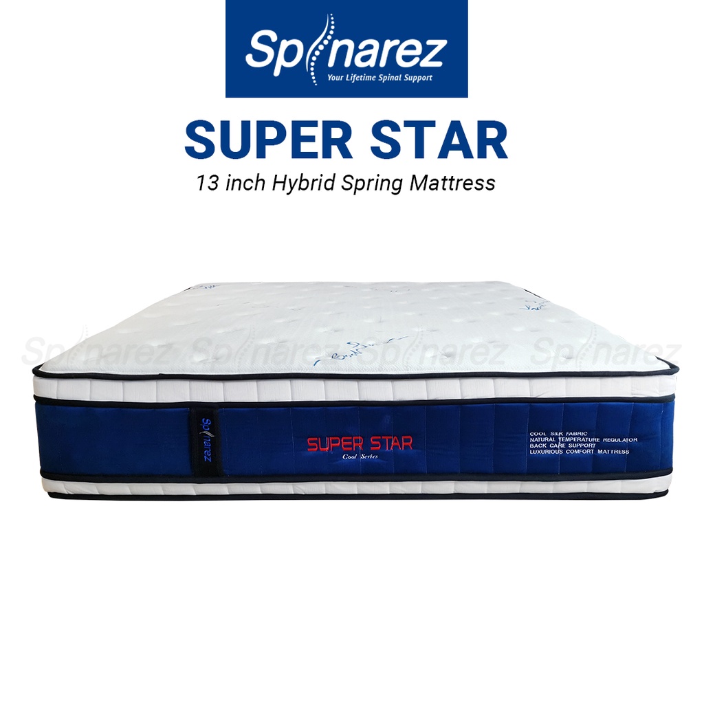 SpinaRez Super Star Mattress 13 inch Hybrid Spring Mattress (King/Queen ...