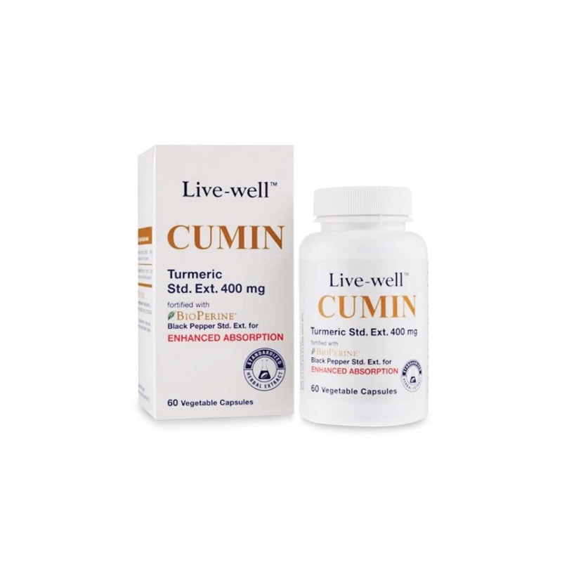LIVE-WELL CUMIN TUMERIC STD EXT 400MG CAPSULES | Shopee Malaysia