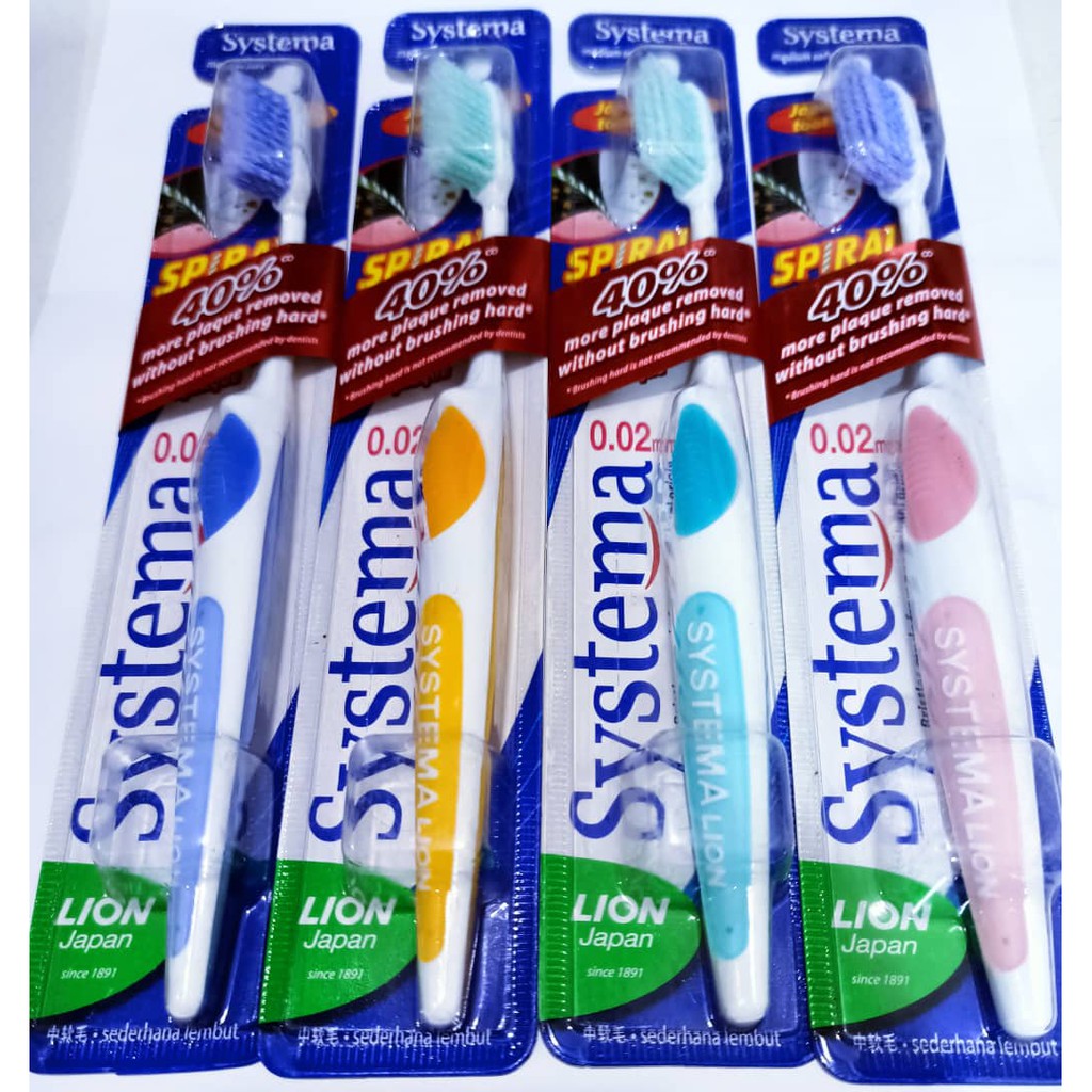 Systema SPIRAL Toothbrush (Medium Soft 0.02mm) -1Pcs | Shopee Malaysia