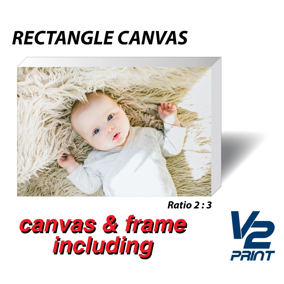 UV Print Canvas - Custom Canvas Photo Print (Rectangle) 8in x 12in to ...