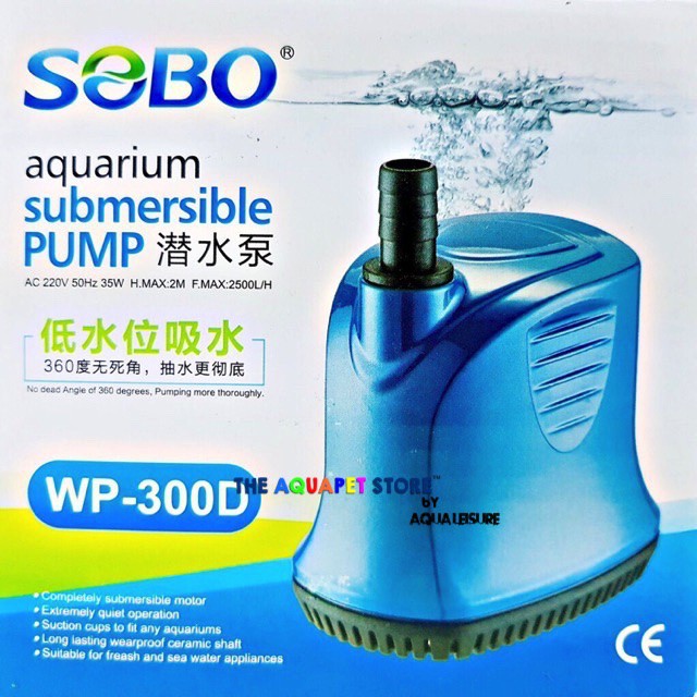 SOBO WP-300D AQUARIUM SUBMERSIBLE WATER PUMP | Shopee Malaysia
