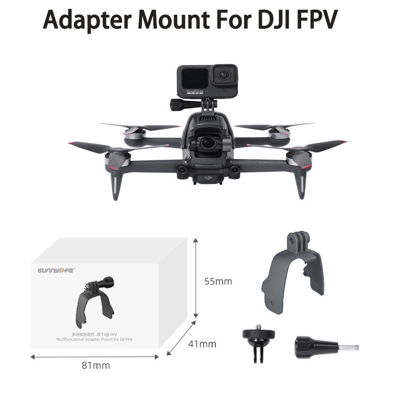 Camera Top Extended Bracket For DJI FPV Combo Drone Accessories Mount ...