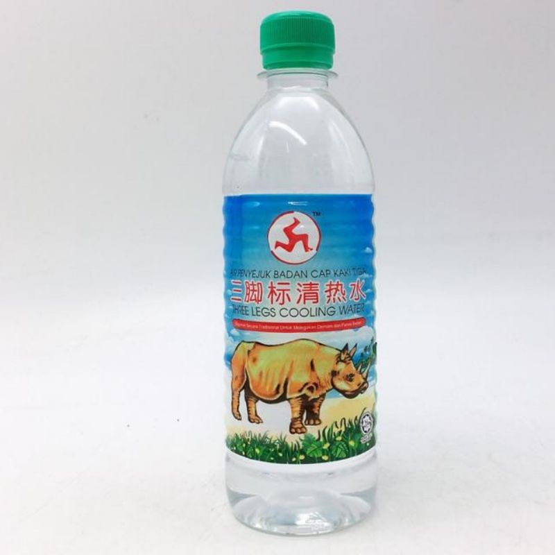 Air Penyejuk Badan Cap Kaki Tiga Badak / Three Legs Cooling Water 500ml ...