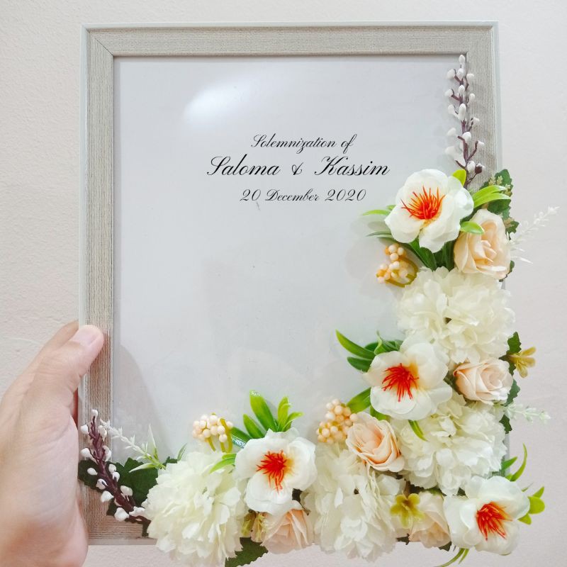 🔥READY STOCK🔥FRAME DUIT HANTARAN MURAH BAJET BUNGA CANTIK KAHWIN MAS ...