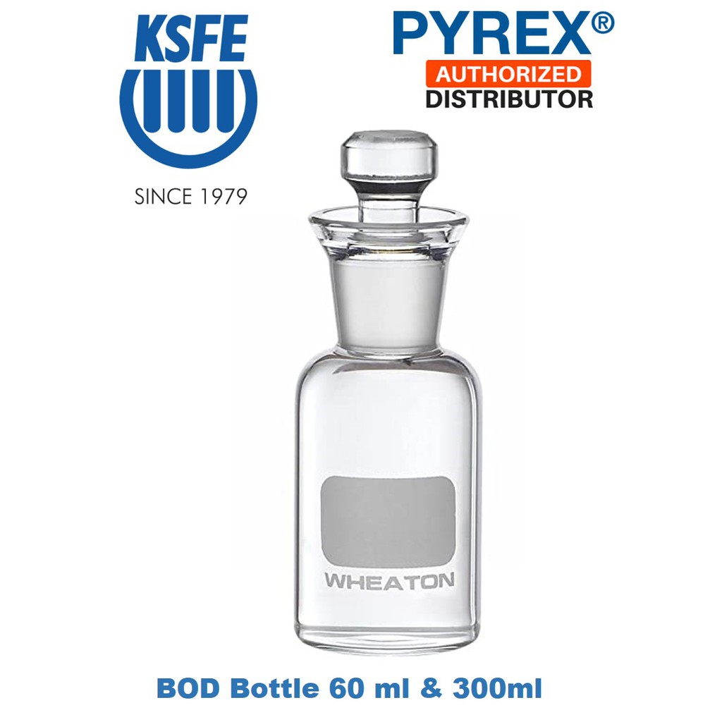Wheaton BOD Bottle 60ml & 300ml, Original from USA [Ready Stock ...