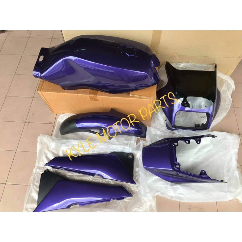 RXZ BOS BODY COVER FULL SET PURPLE (COWLING+VISOR+TAIL COVER+FRONT ...