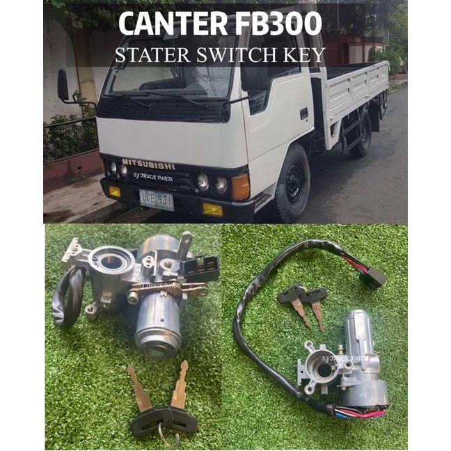 MITSUBISHI CANTER FB300 STATER SWITCH KEY (NEW) HOUSING + WIRE + KEY ...