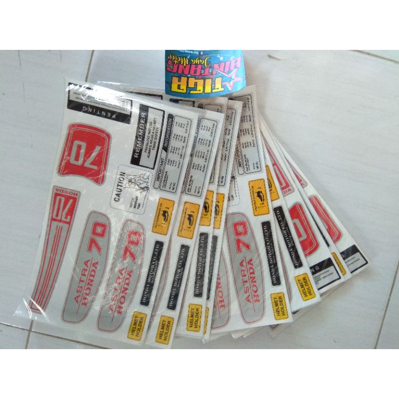 Honda c50 potty sticker striping | Shopee Malaysia