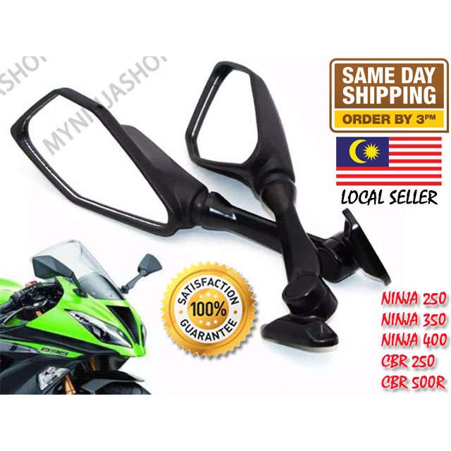 Side Mirror Foldable Kawasaki NINJA 250 SL 300 NINJA ZX6 ZX6R 636 ER6F ...