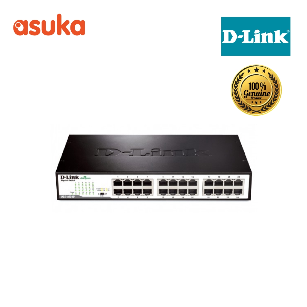 D-Link Dgs-1024d 24-Port Gigabit Desktop Network Switch | Shopee Malaysia