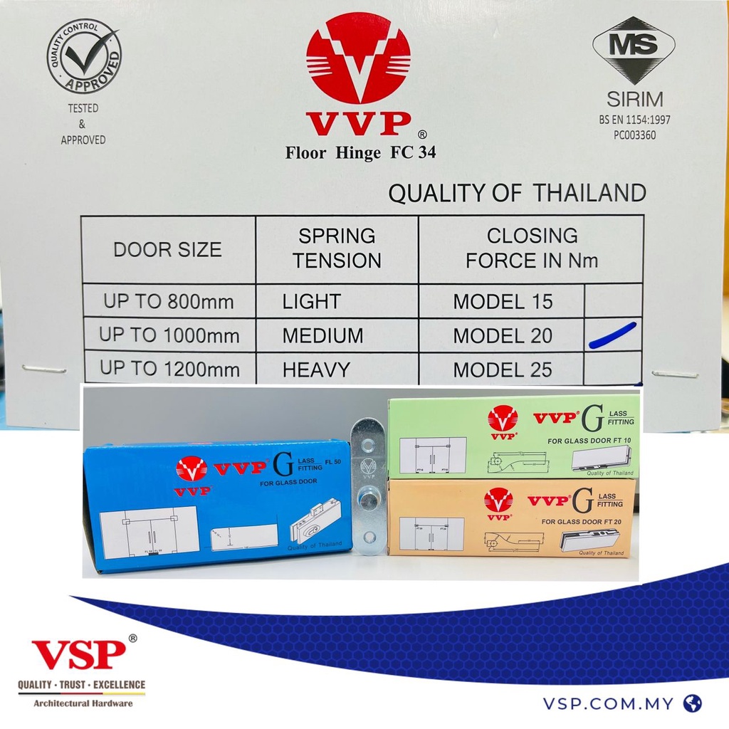 VVP®-700VS-FC34 20NM / 25NM / 30NM Floor Spring | Shopee Malaysia