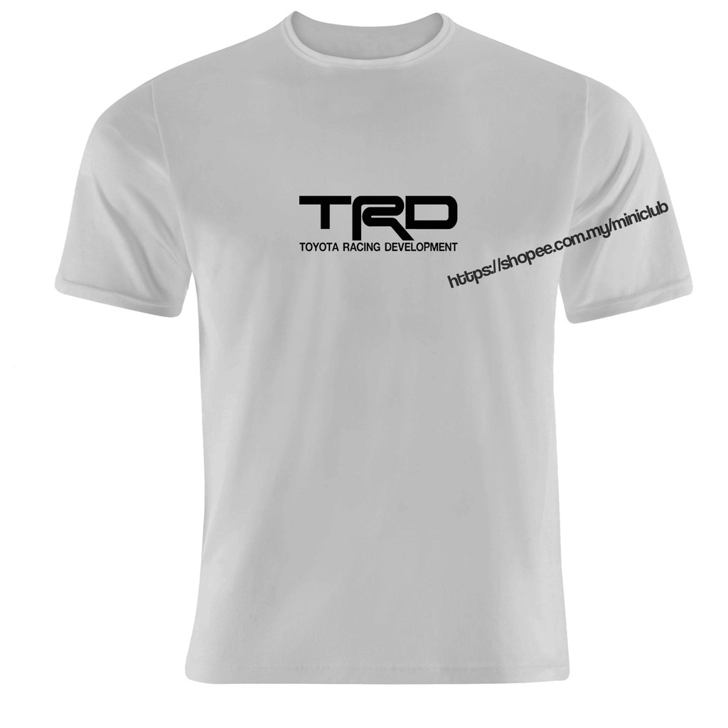 TRD Toyota Racing Development Logo Custom Tshirt Tee Shirt WHITE COLOR ...