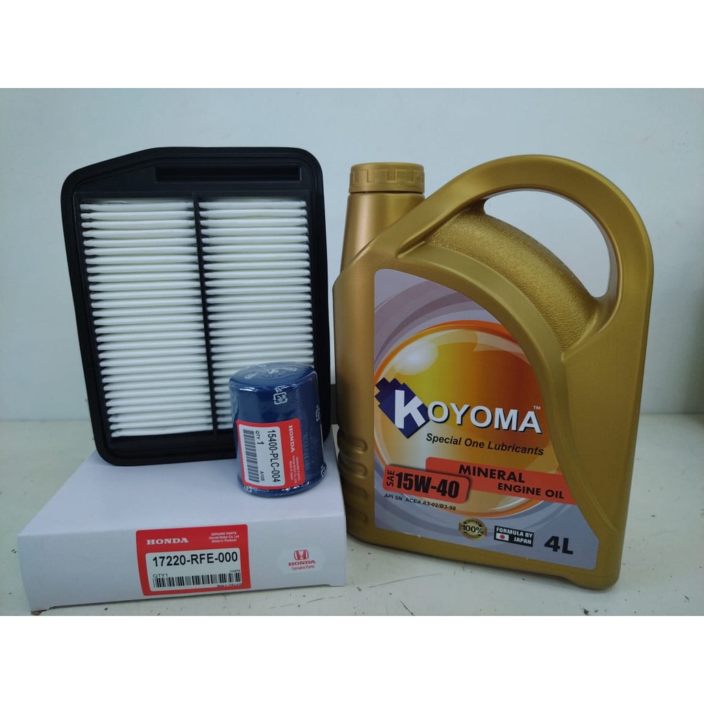 HONDA ODYSSEY RB1, RB2 2.4 2003y-2008y AIR FILTER + OIL FILTER + KOYOMA ...