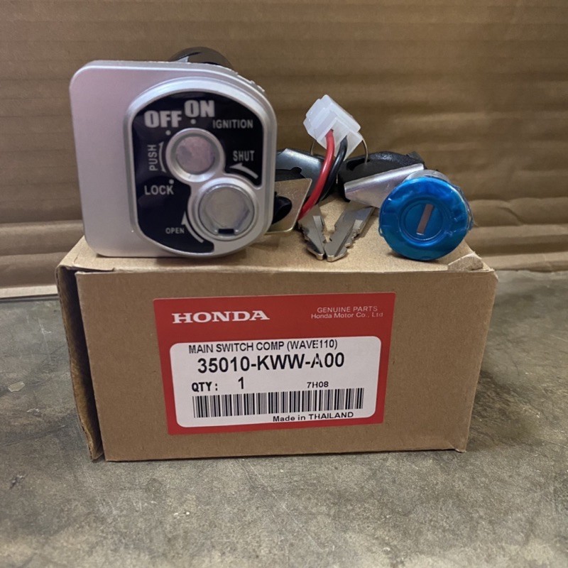 HONDA WAVE 110 / DASH 110 MAIN SWITCH SET / IGNITION SWITCH KEY SET L ...