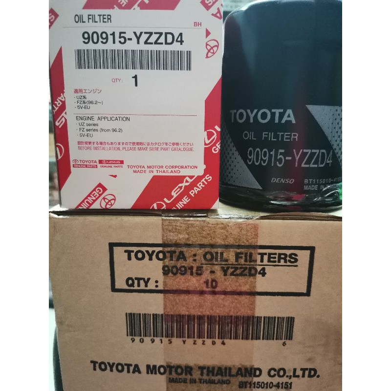 GENUINE TOYOTA OIL FILTER 90915-YZZD4 | Shopee Malaysia