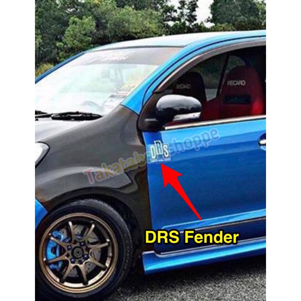 Sticker DRS fender/fender myvi/fender drs/drs fender/sticker myvi ...