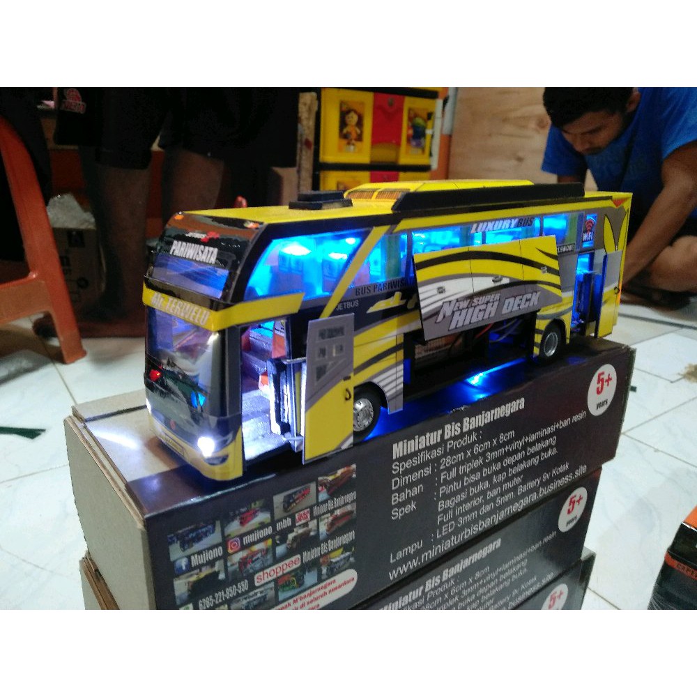 Miniature Bus Al Fayed Jetbus | Miniature Plywood Bus | Miniature Bus ...