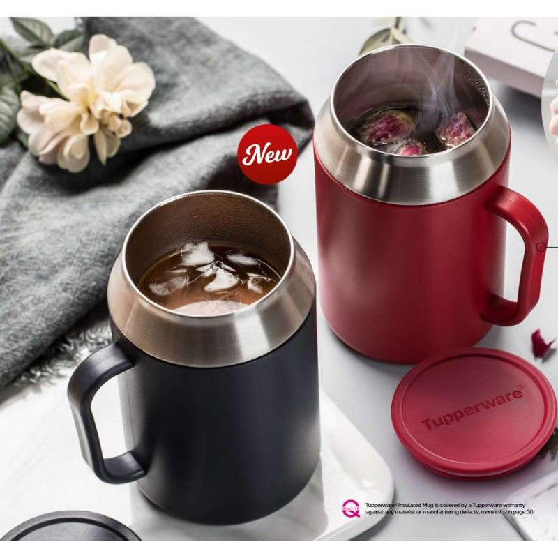 Insulated mug insulated cup tupperware 400ml stainless steel thermos ...