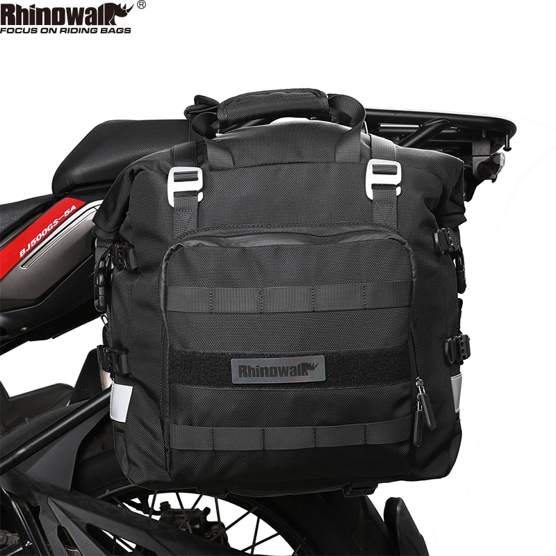 Rhinowalk Waterproof Quick-Release Motorcycle Saddle Bag (20L) | Shopee ...