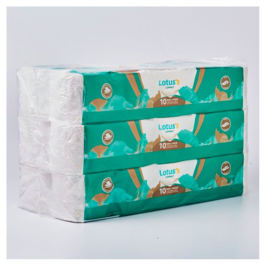 Lotus's Compact Toilet Tissue Roll 10 Rolls x 3 Packs x 300 sheets ...