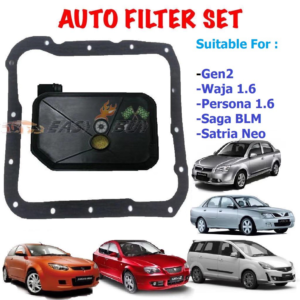 ATF Auto Transmission Filter Set Proton Gen2 Persona Waja 1.6 Satria ...