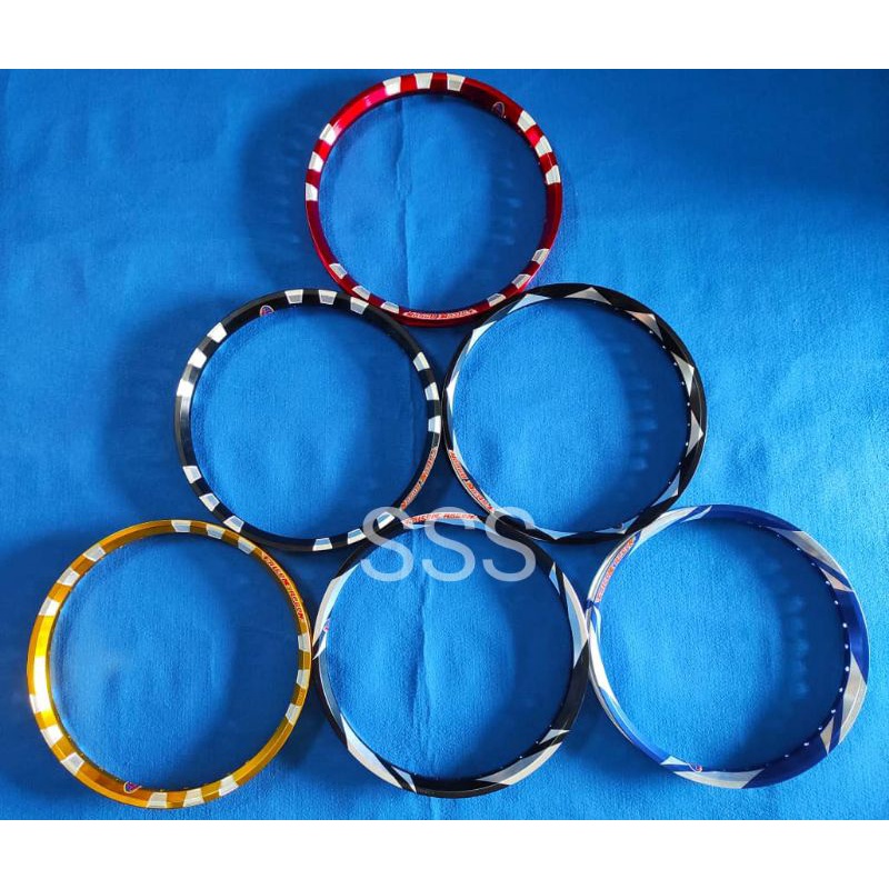 (2pc 1set)ORIGINAL💯 RIM ALLOY FALCON ARGON 3 CALIT CALIR THRUSTED ...