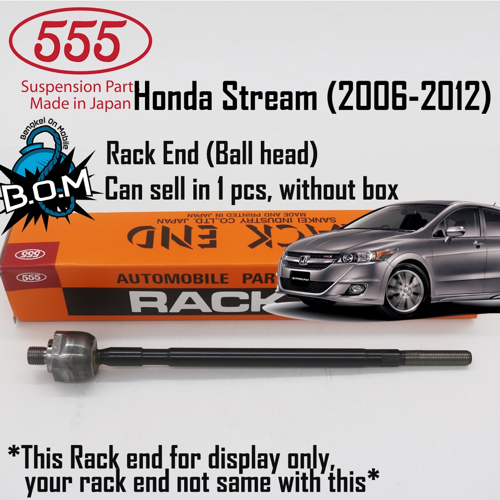 [555 Made in Japan] Rack End, Steering Rack, Honda Stream (2006-2014 ...