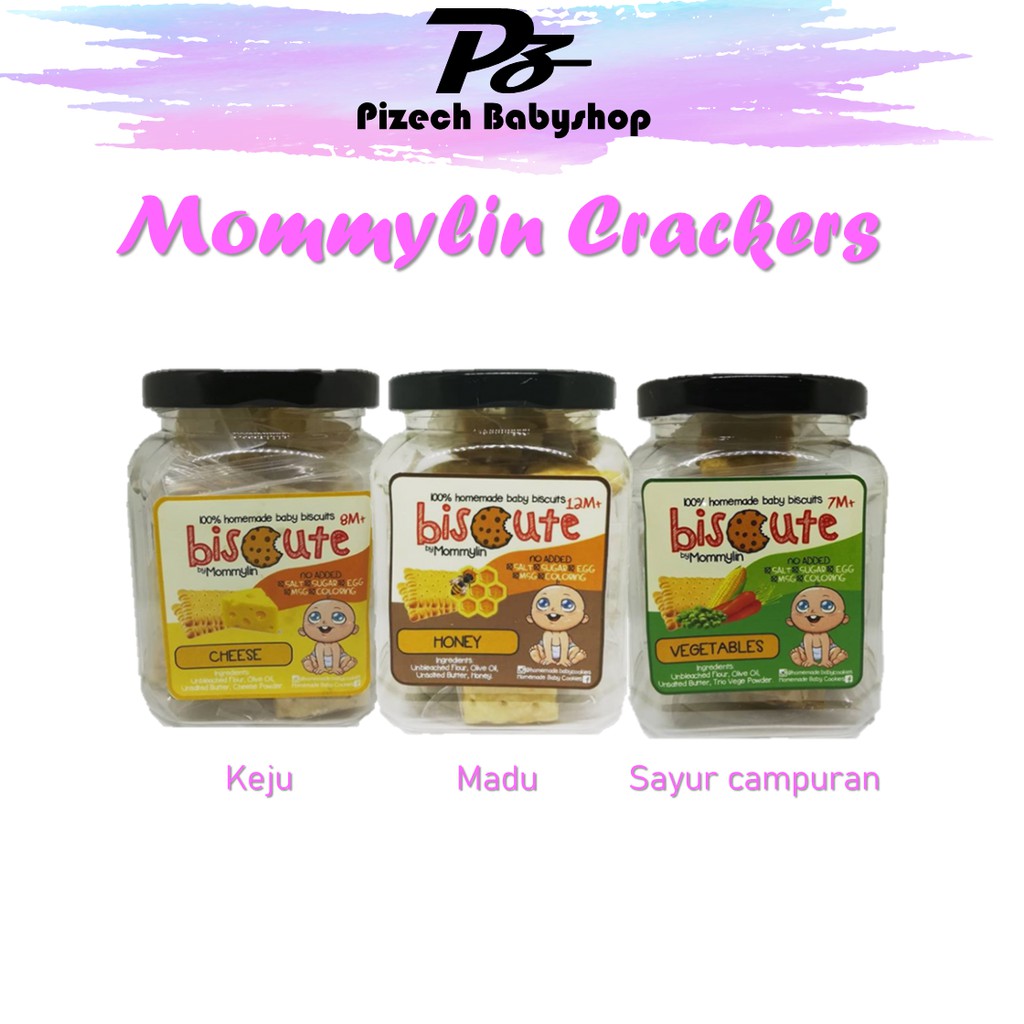 MOMMYLIN Crackers (Keju, Madu dan sayur Campuran) | Shopee Malaysia