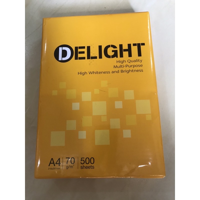 A4 Delight paper 70gsm 500 sheets (ThaiLan) | Shopee Malaysia