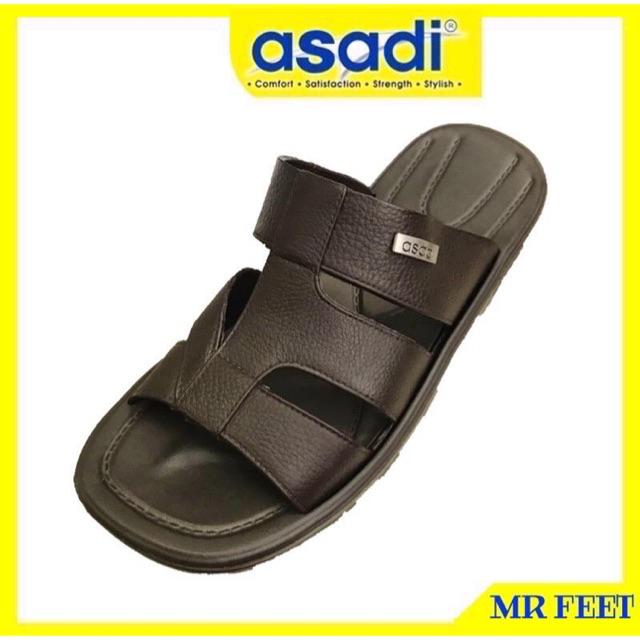 Asadi Original sandals Black&dark brown #MJA-126116 | Shopee Malaysia