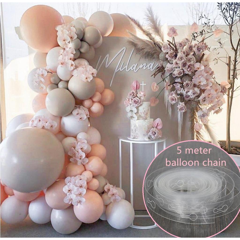 5 meter Double Hole Arch Balloon Chain Balloon Decoration Accessories ...