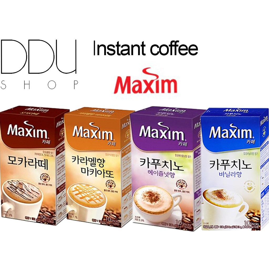 Maxim / instant coffee / Caramel Macchiato / Latte / Cappuccino ...