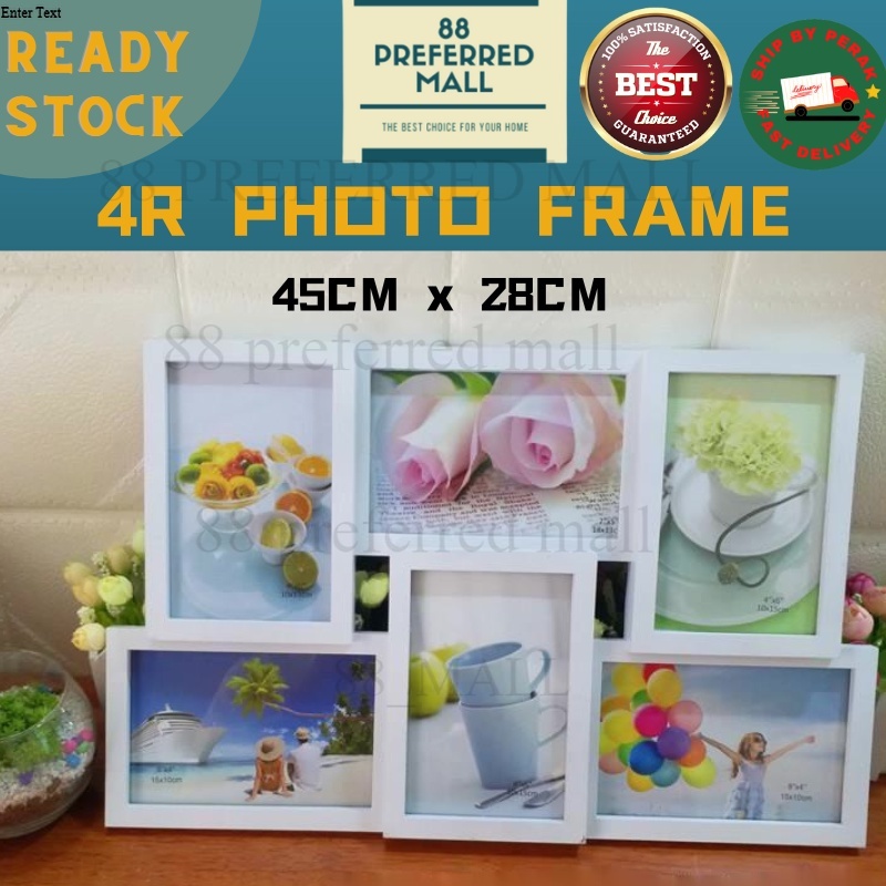 Multi Family Wall Hanging Picture Photo Frame 4R Photo Kreatif Ruang ...