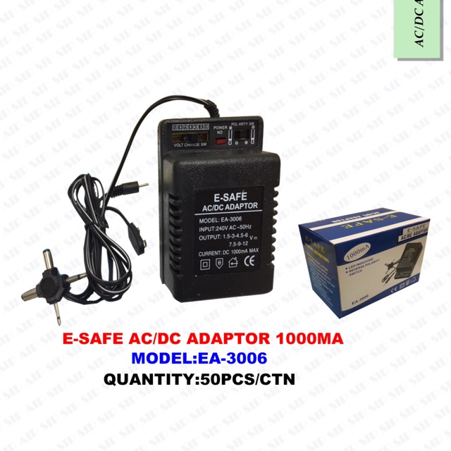 AC/DC ADAPTER(E-SAFE) / DLX DIGITAL TIMER | Shopee Malaysia