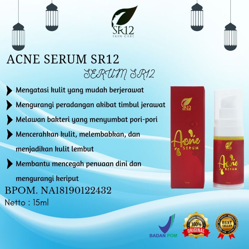 Acne Serum Acne Serum SR12 Effective Against Bacteria That Cause Acne ...