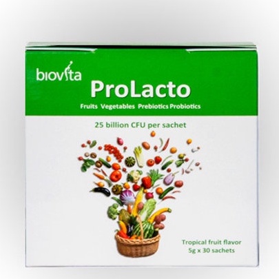 BIOVITA PROLACTO (TROPICAL FRUIT FLAVOR) 5g*30 SACHETS | Shopee Malaysia