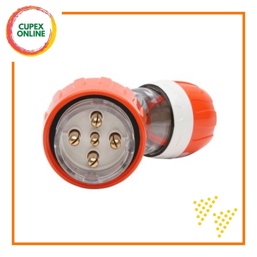 [S56PA532EO_G15] Schneider Electric S56 Angled Plug 32A 5 Round Pin ...