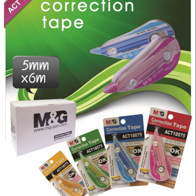 M&G Correction Tape ACT18075 6m×5mm | Shopee Malaysia
