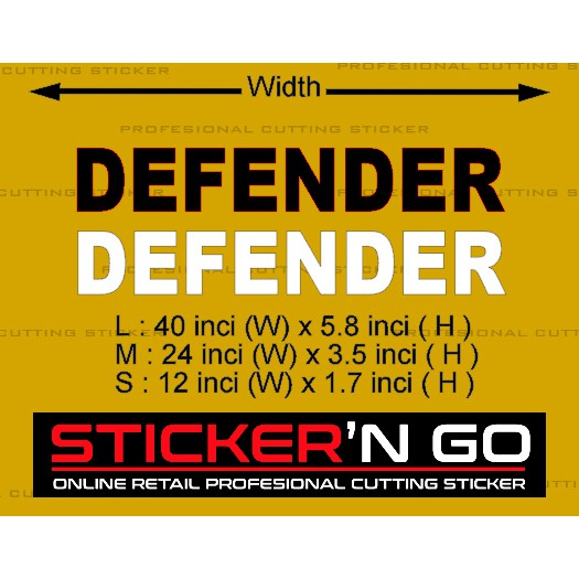 STICKER CUTTING CUSTOM LAND ROVER DEFENDER DESIGN | Shopee Malaysia