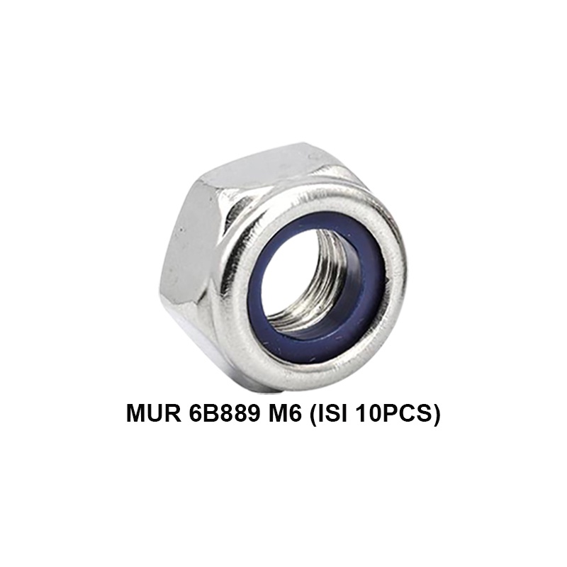 MESIN Eelic Mur-6B889 -M6 CONTENTS 10PCS 6mm Nuts With 6mm Inner Thread ...